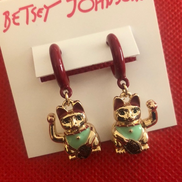 Betsey Johnson | Jewelry | Betsey Johnson Gold Tone Lucking Out Lucky ...